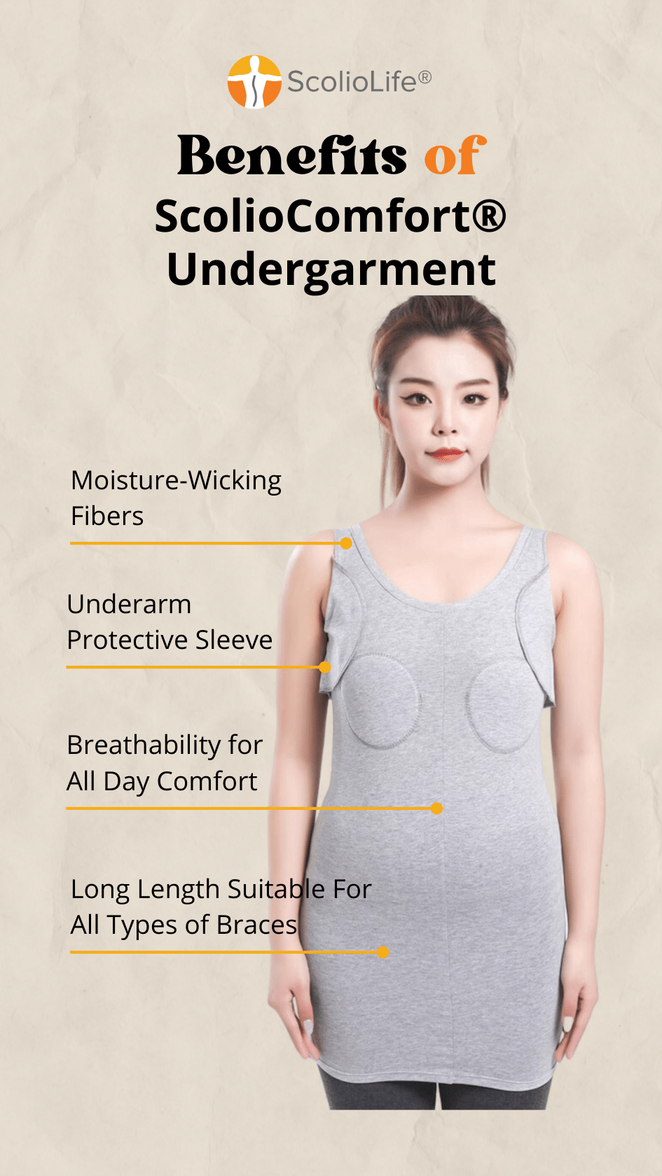 ScolioComfort® Undergarment — Discreet Support for Daily Comfort